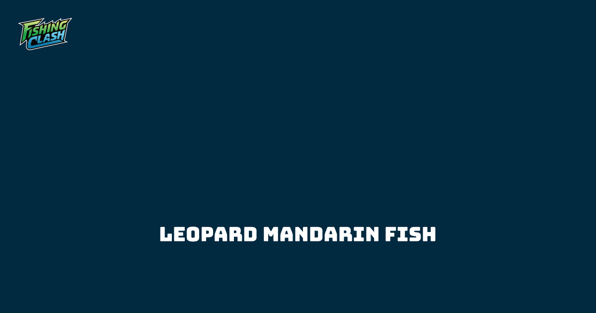 Leopard mandarin fish | Fishing Clash